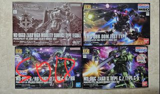 Bandai Gundam the Origin HG GTO Zaku II Type C-6/R6 Type C/C-5 North ...