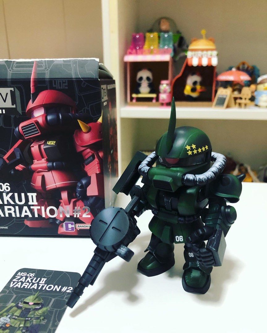 Bandai QMSV Mini Gundam Zaku II Variations Series Blind Box, Hobbies ...