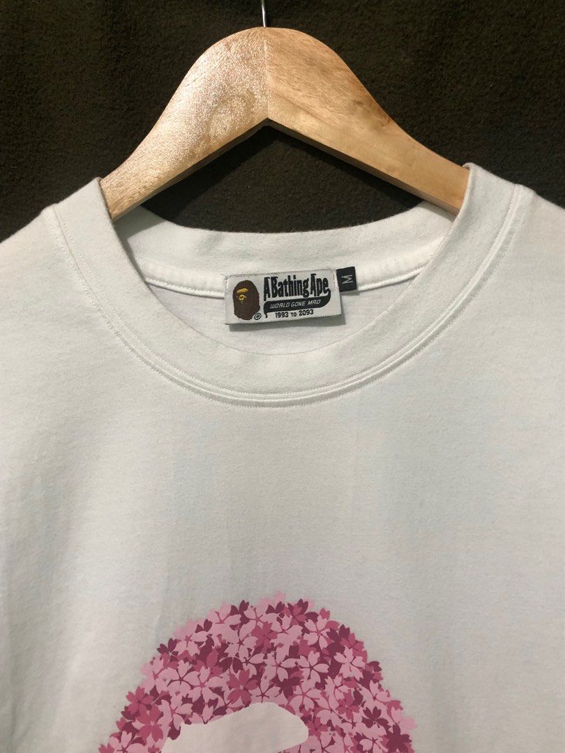 BAPE x Sakura Tee, Men's Fashion, Tops & Sets, Tshirts & Polo Shirts on Carousell