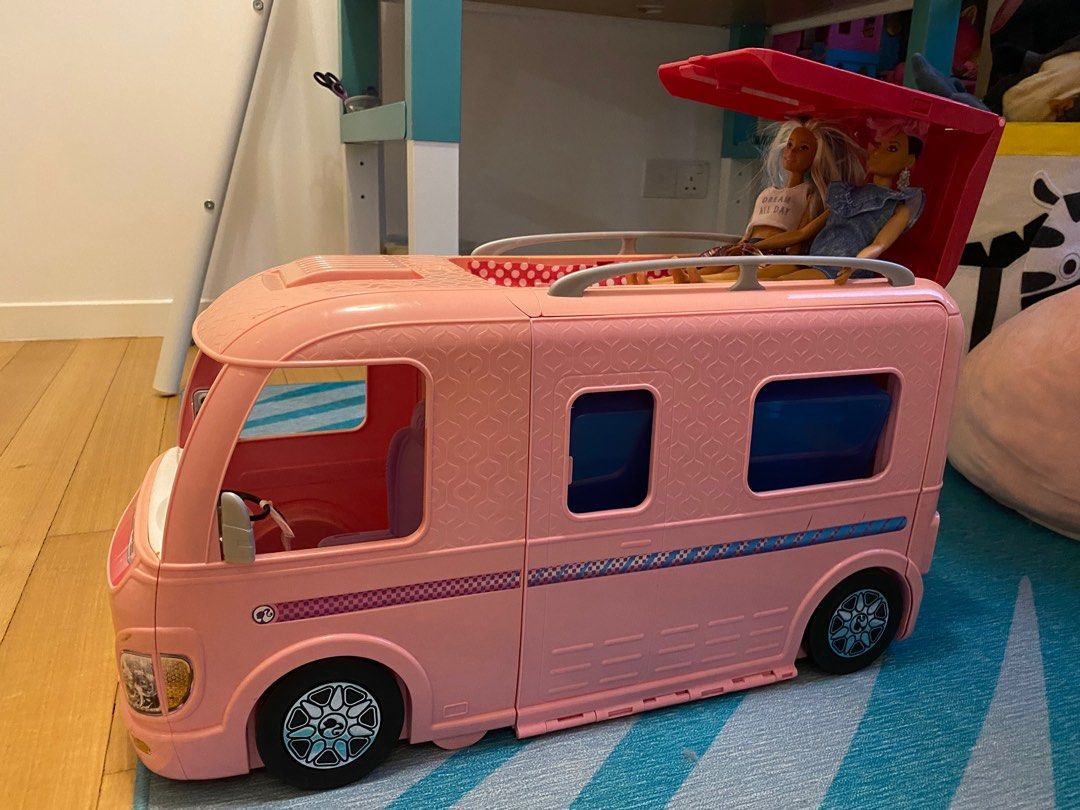 Barbie Camper Van with Two designer Barbies, Hobbies & Toys, Toys ...
