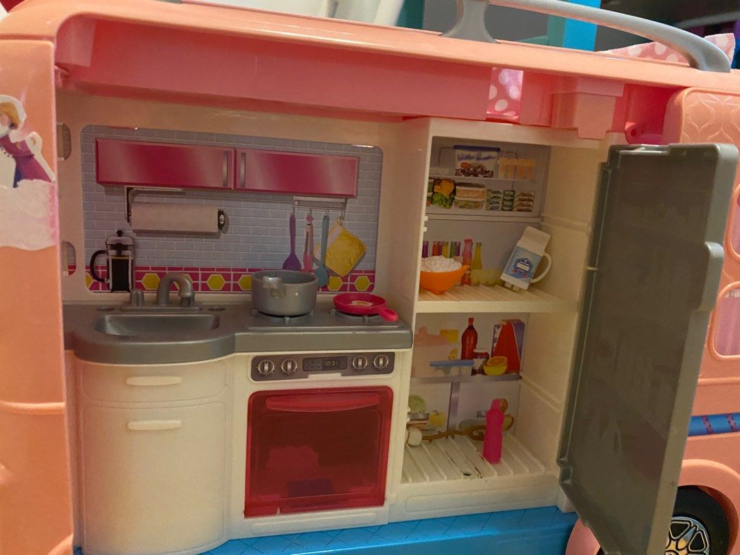 Barbie Camper Van with Two designer Barbies, Hobbies & Toys, Toys ...