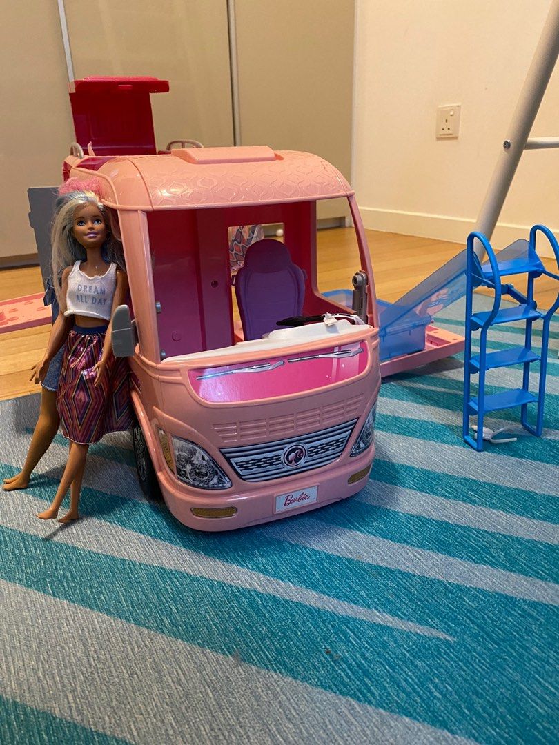 Barbie Camper Van with Two designer Barbies, Hobbies & Toys, Toys ...