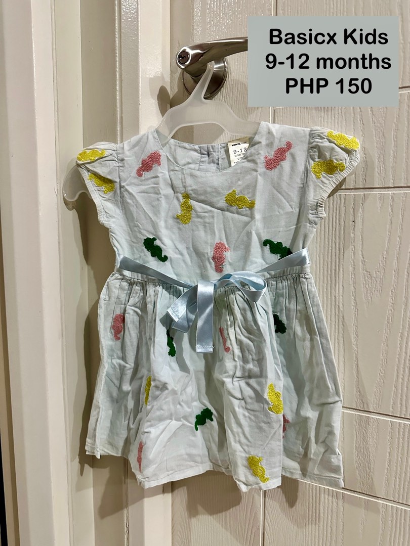 Basicx Seahorse Dress 9-12 months, Babies & Kids, Babies & Kids Fashion ...