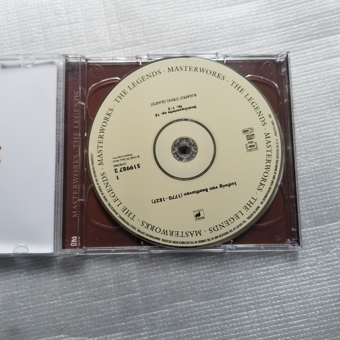 Beethoven – String Quartets, op.18 / Budapest String Quartet / Sony奧地利版2CD, 興趣及遊戲, 音樂、樂器 & 配件 ...