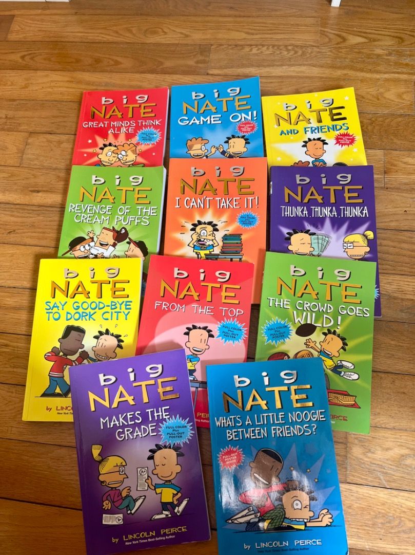Big Nate set of 11 books ($3 each book), Hobbies & Toys, Books ...