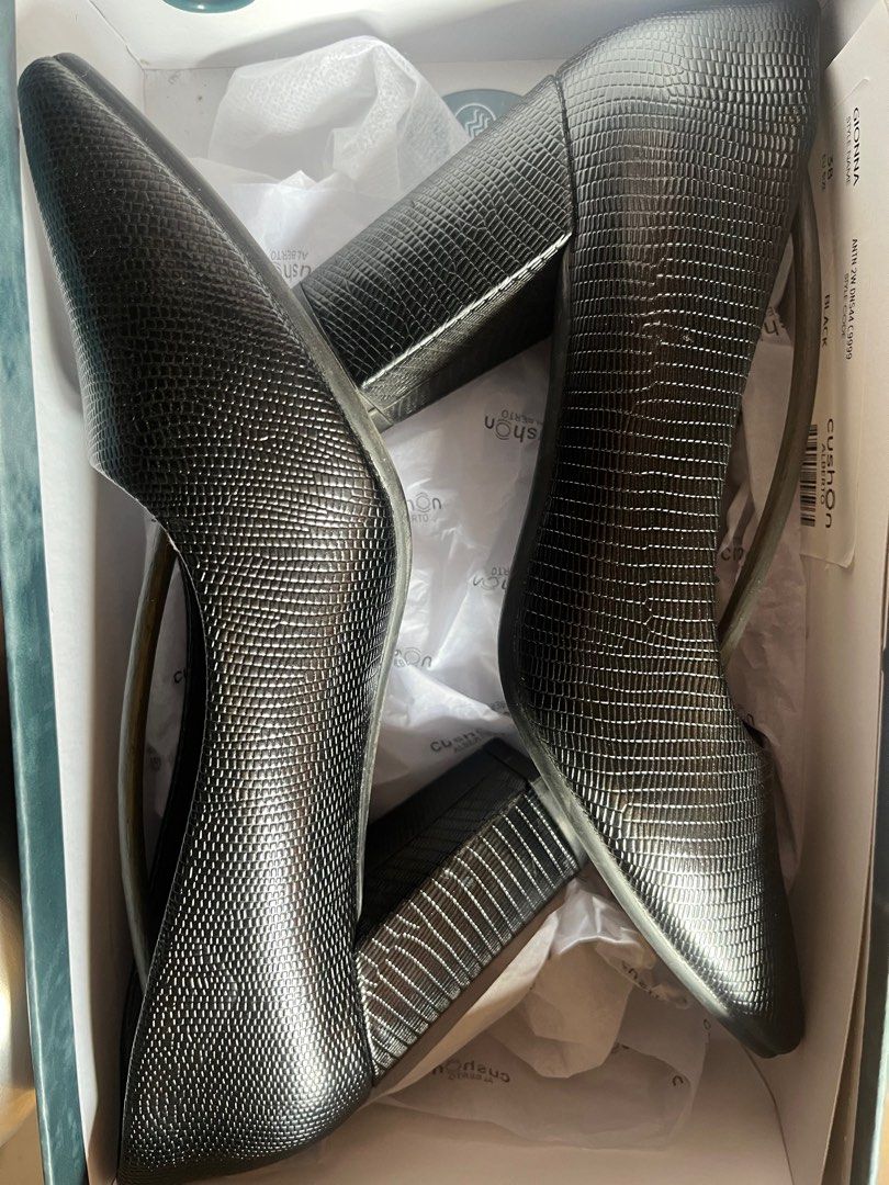Black Alberto Shoes, Women's Fashion, Footwear, Heels on Carousell