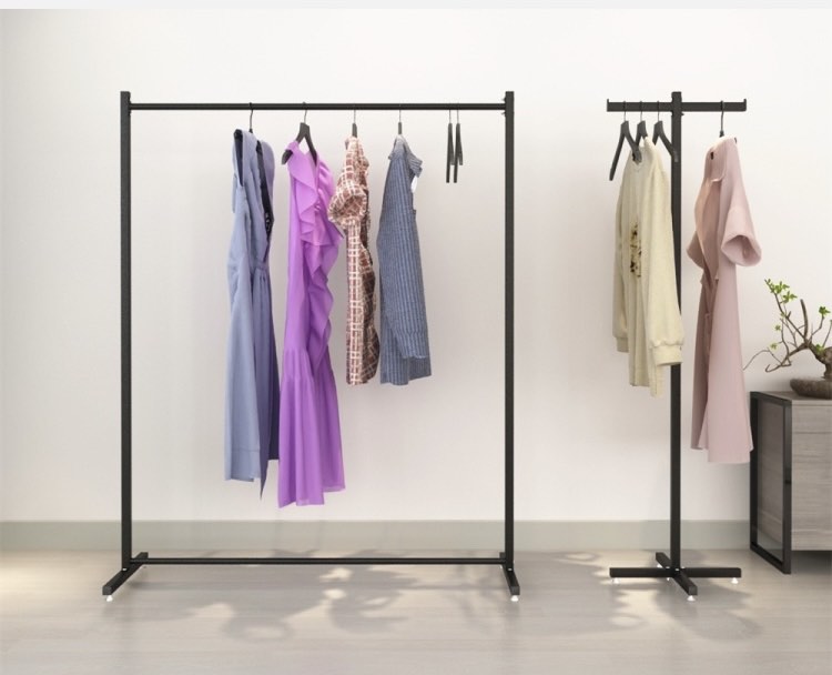 Black Metal Clothes Rack, Furniture & Home Living, Home Improvement ...