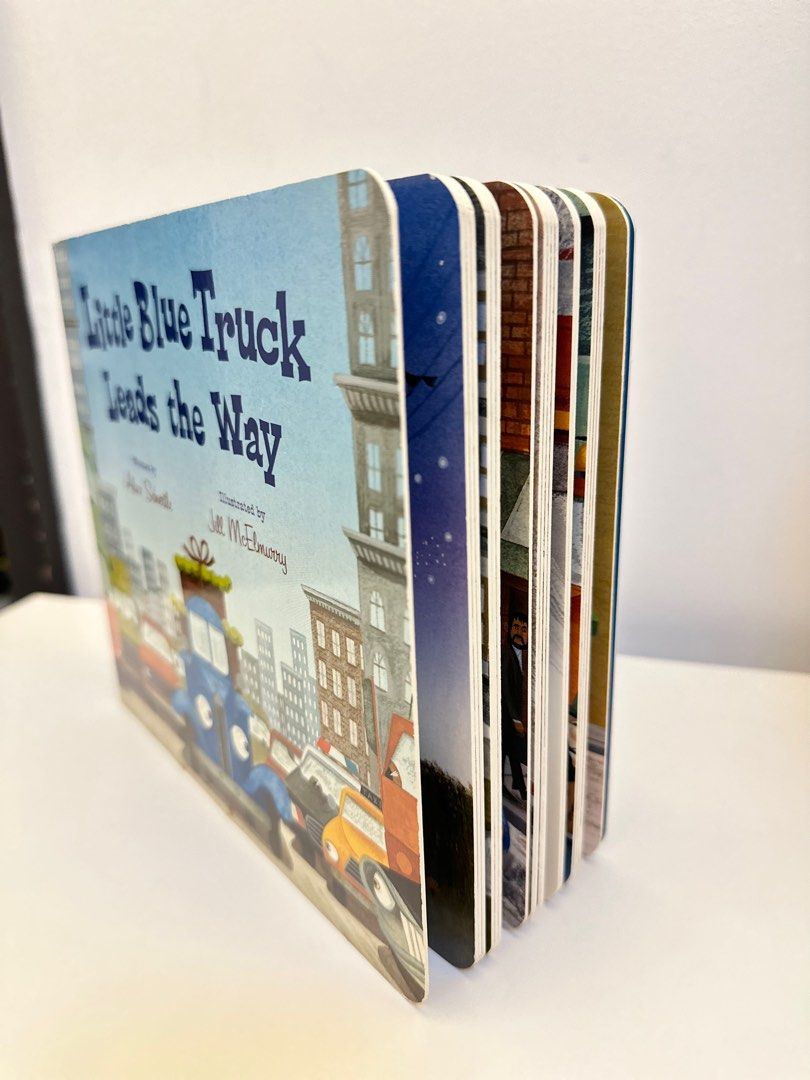 Board Book: Little Blue Truck Leads the Way, Hobbies & Toys, Books ...