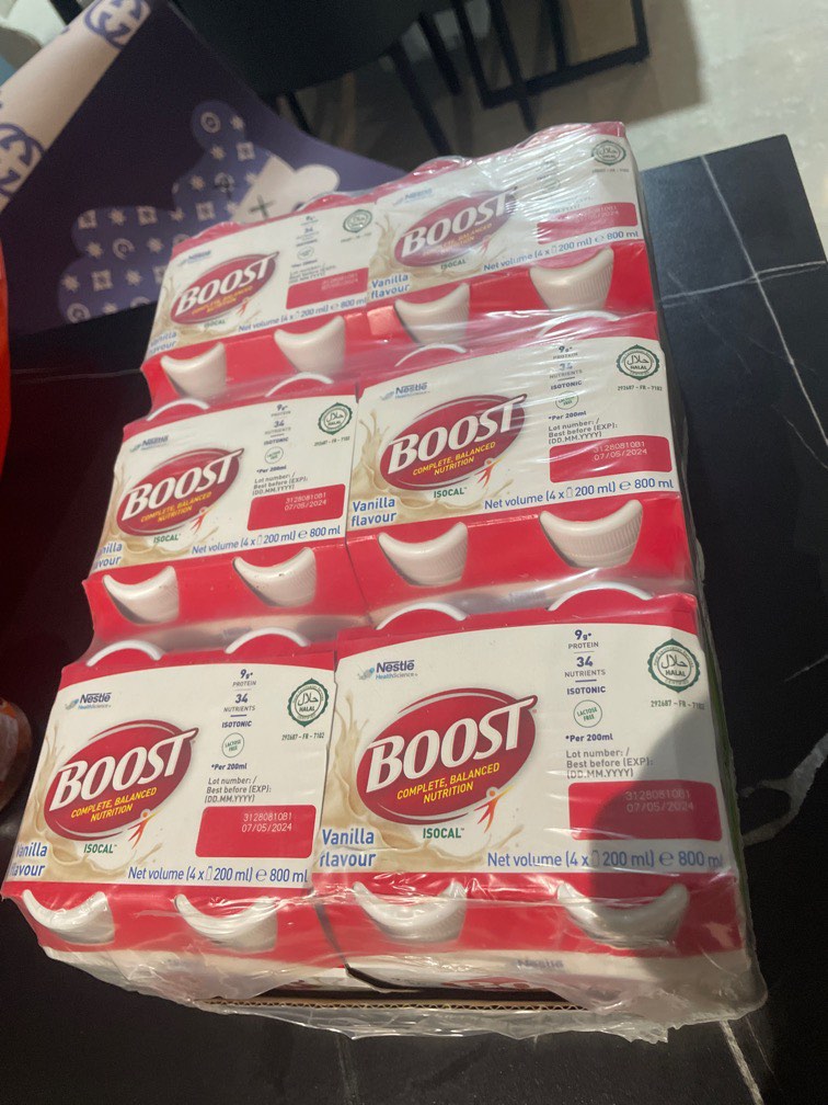 Boost milk carton, Food & Drinks, Beverages on Carousell