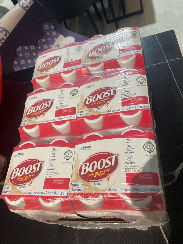 Boost milk carton, Food & Drinks, Beverages on Carousell