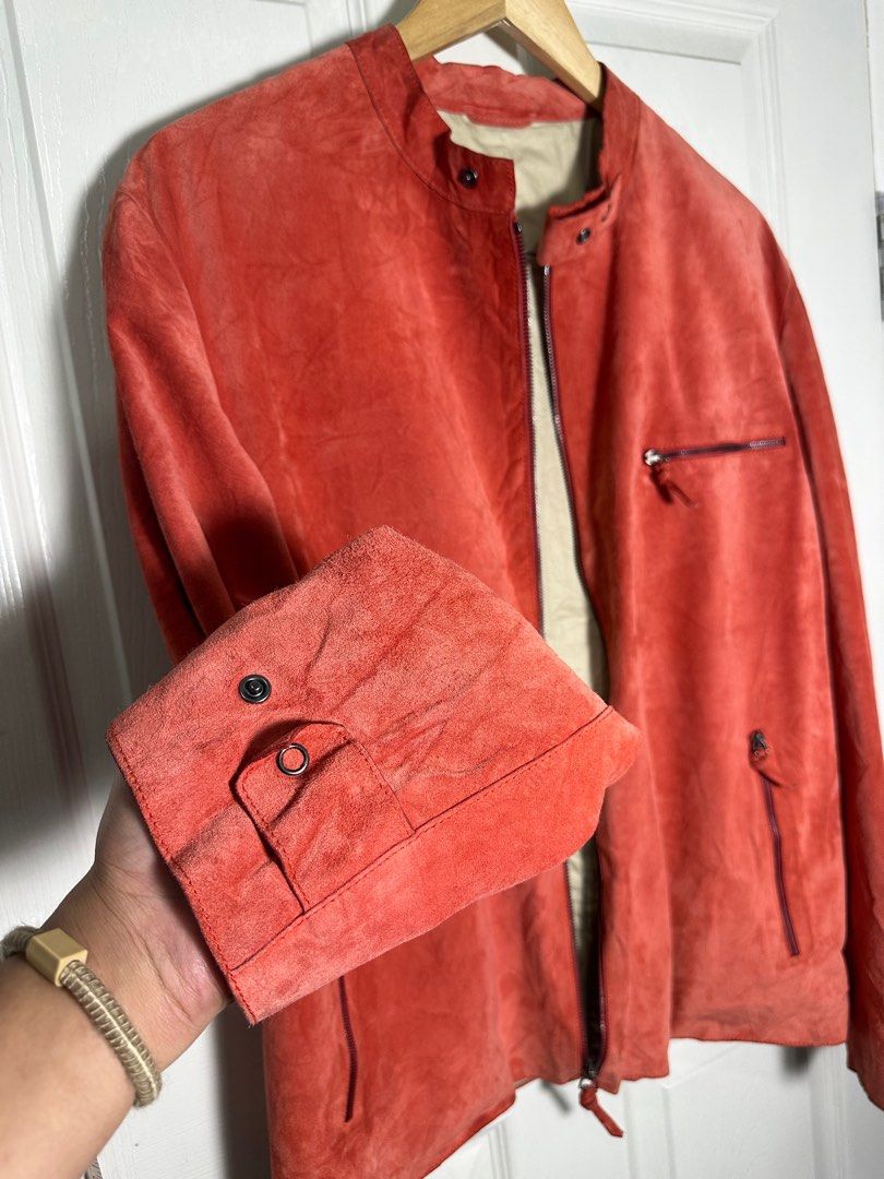 BOTTEGA VENETTA LEATHER SUADE JACKET, Luxury, Apparel on Carousell