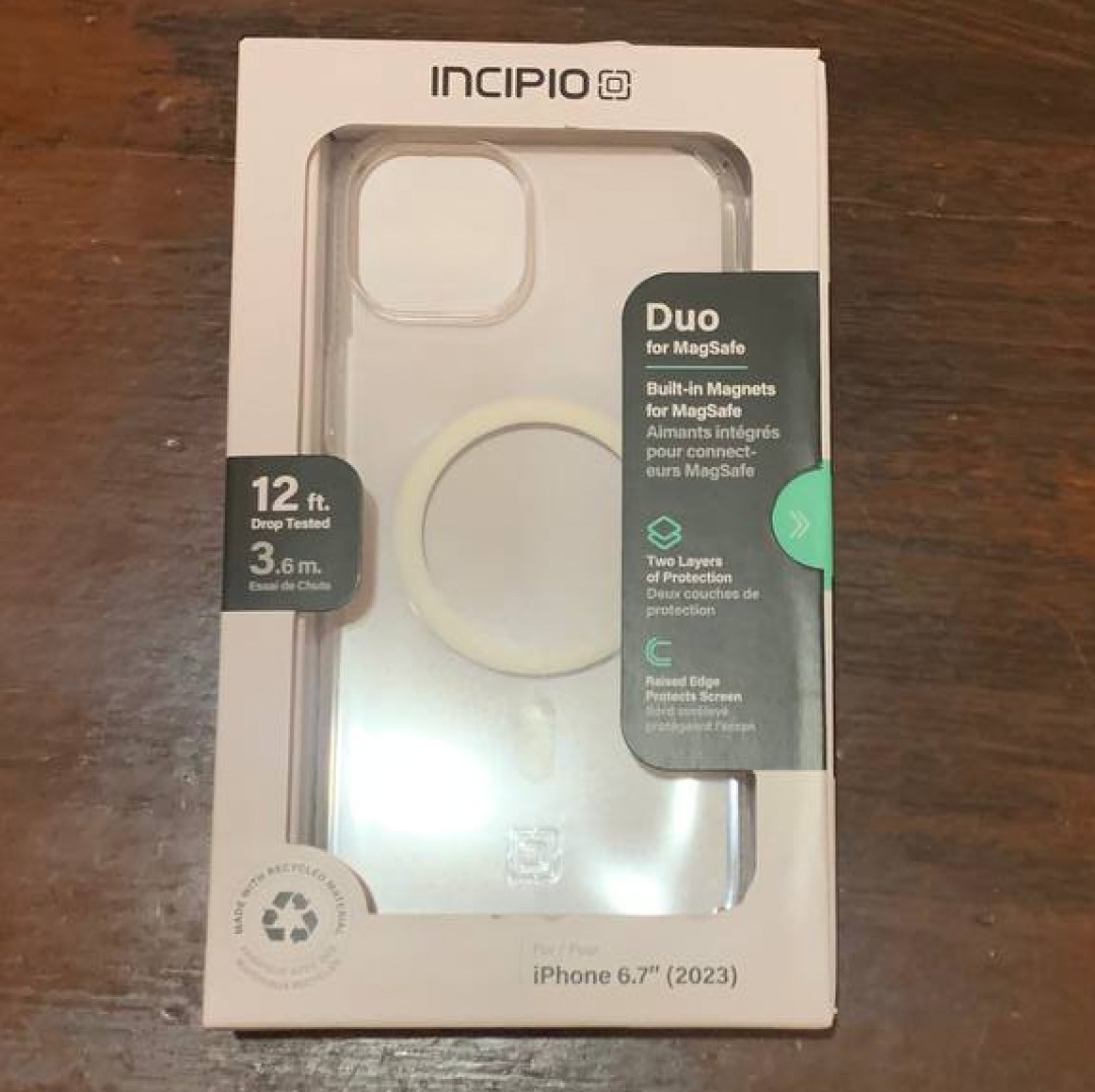 BRAND NEW Clear Incipro Phone Case - Grip for MagSafe iPhone 15 Plus ...