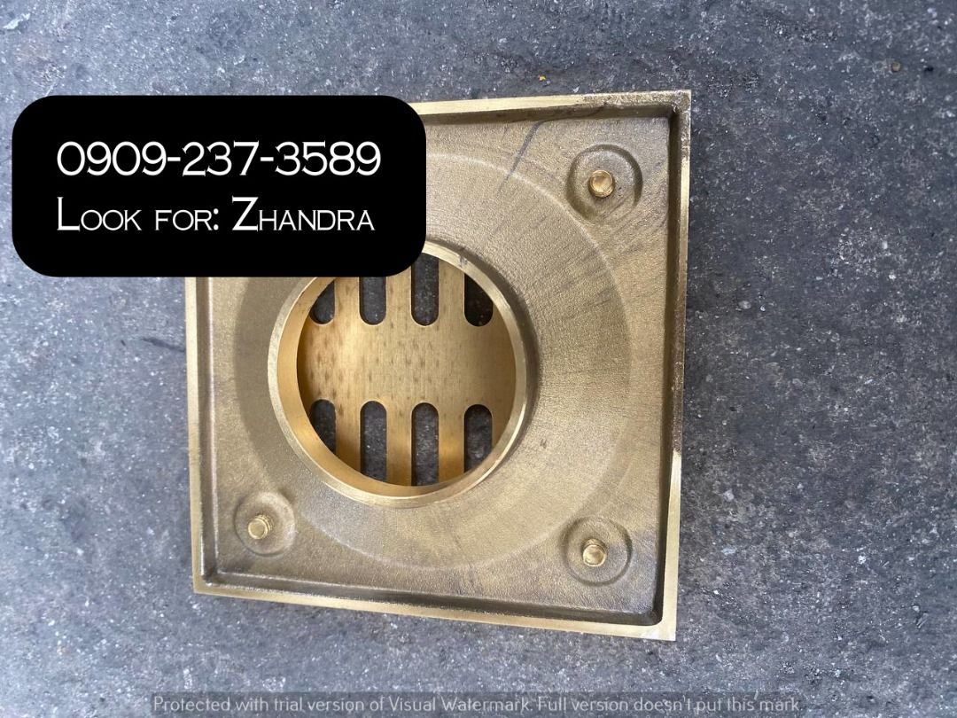 BRASS FLOOR DRAIN, Commercial & Industrial, Construction Tools & Equipment on Carousell