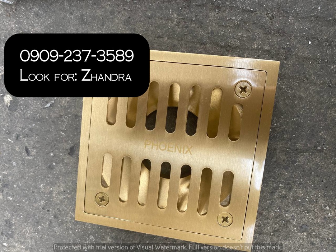 BRASS FLOOR DRAIN, Commercial & Industrial, Construction Tools & Equipment on Carousell