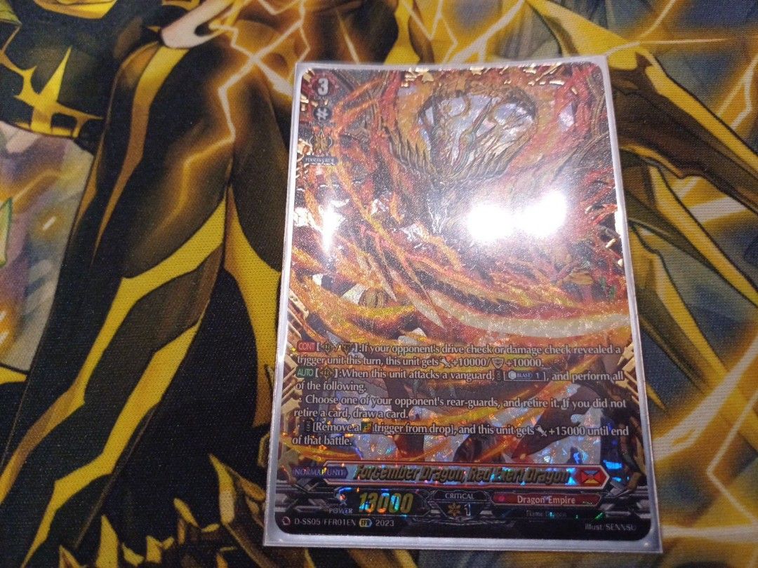 Cardfight Vanguard Forcember Dragon, Red Exert Dragon FFR, Hobbies & Toys, Toys & Games on Carousell