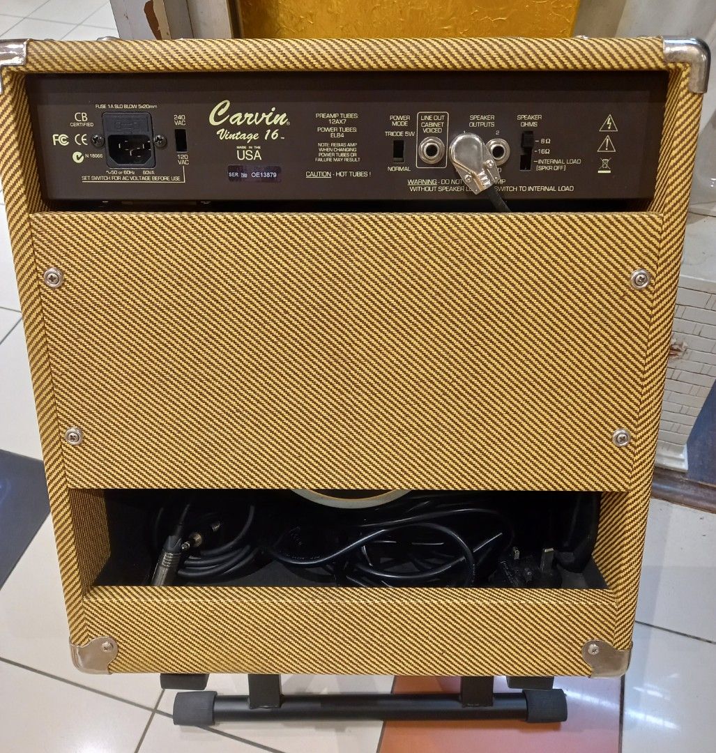 Carvin Vintage 16 Tube Guitar Amplifier W/Stand, Audio, Soundbars ...