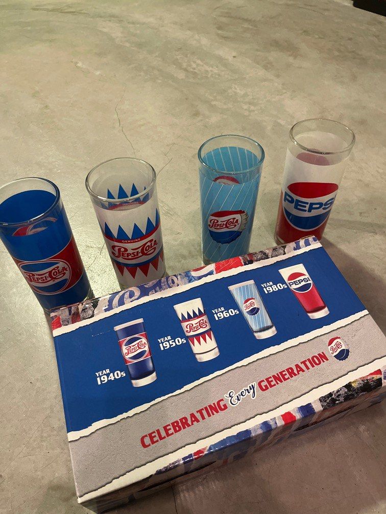 CLASSIC / Retro Pepsi Glasses - Limited edition, Hobbies & Toys ...