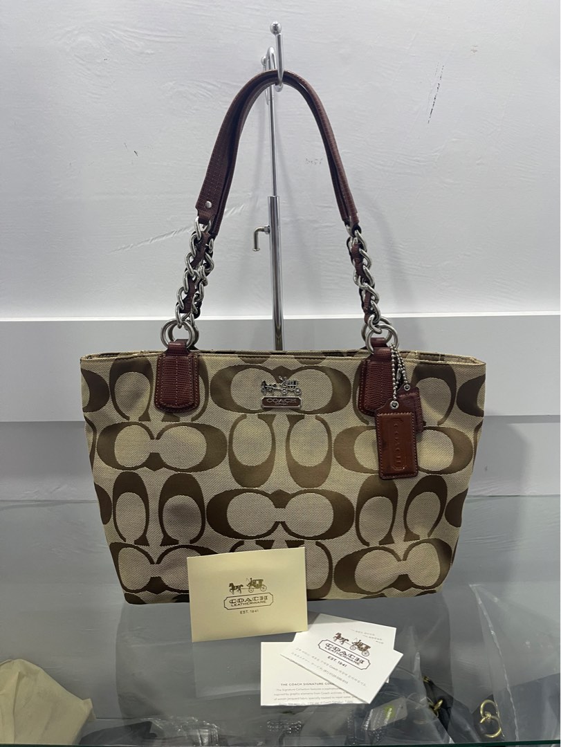 Coach Mono Tote bag, Luxury, Bags & Wallets on Carousell