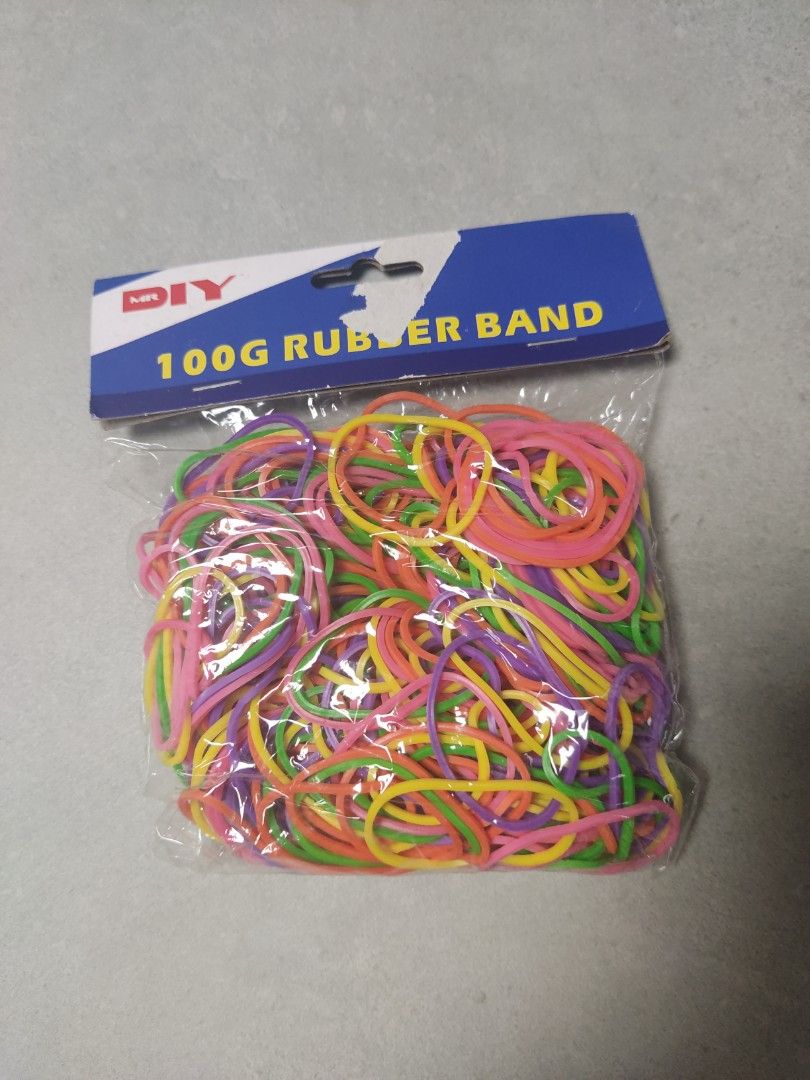 Colourful rubber bands, Hobbies & Toys, Toys & Games on Carousell
