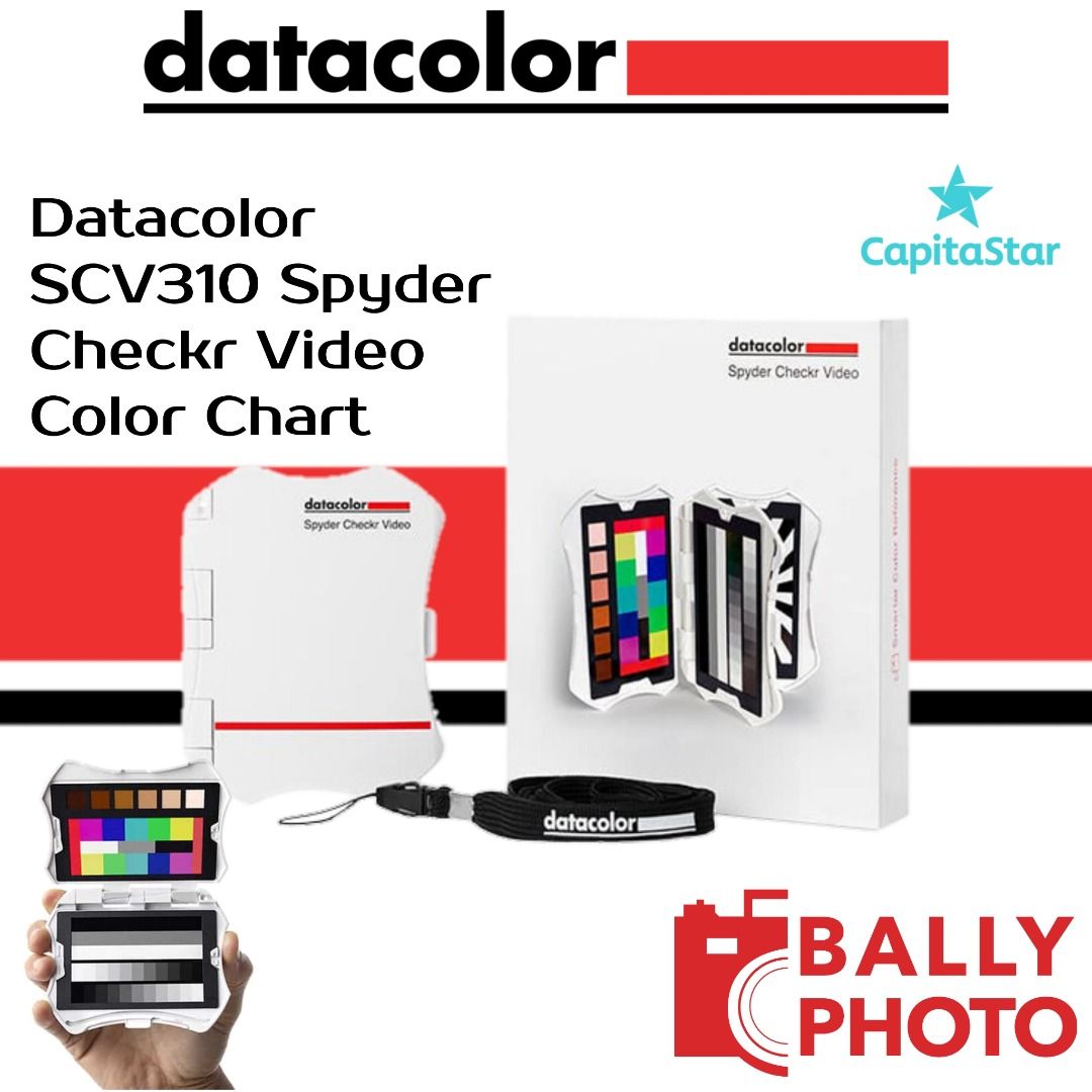 Datacolor SCV310 Spyder Checkr Video Color Chart, Photography ...