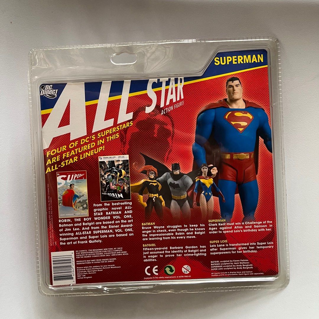 DC Direct All Star Superman + All Star Batman Set of 2, Hobbies & Toys ...