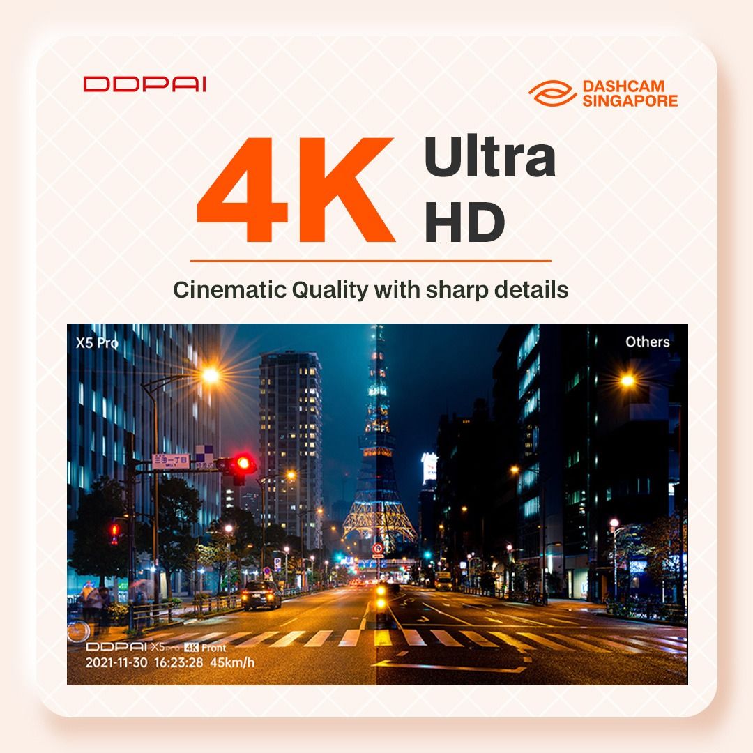 DDPAI X5Pro 4G Enabled Dashcam | 4K Dual-Channel Dashcam | 4G Car ...