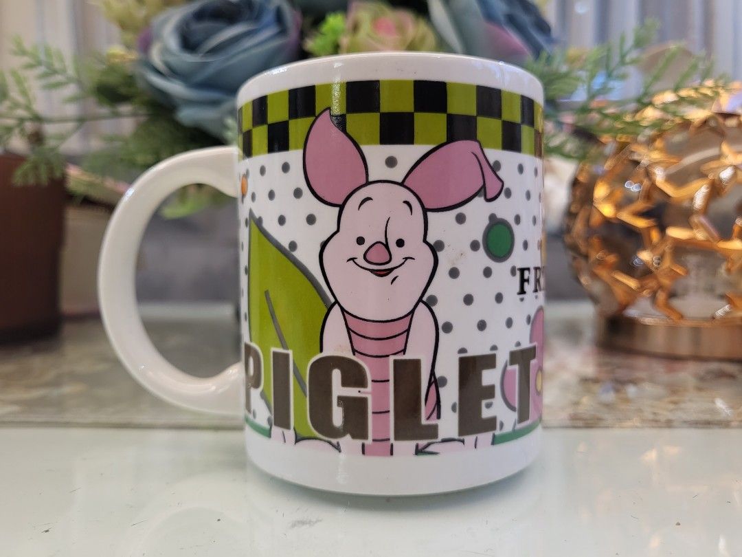 Disney Pooh × Piglet Mug, Furniture & Home Living, Kitchenware ...