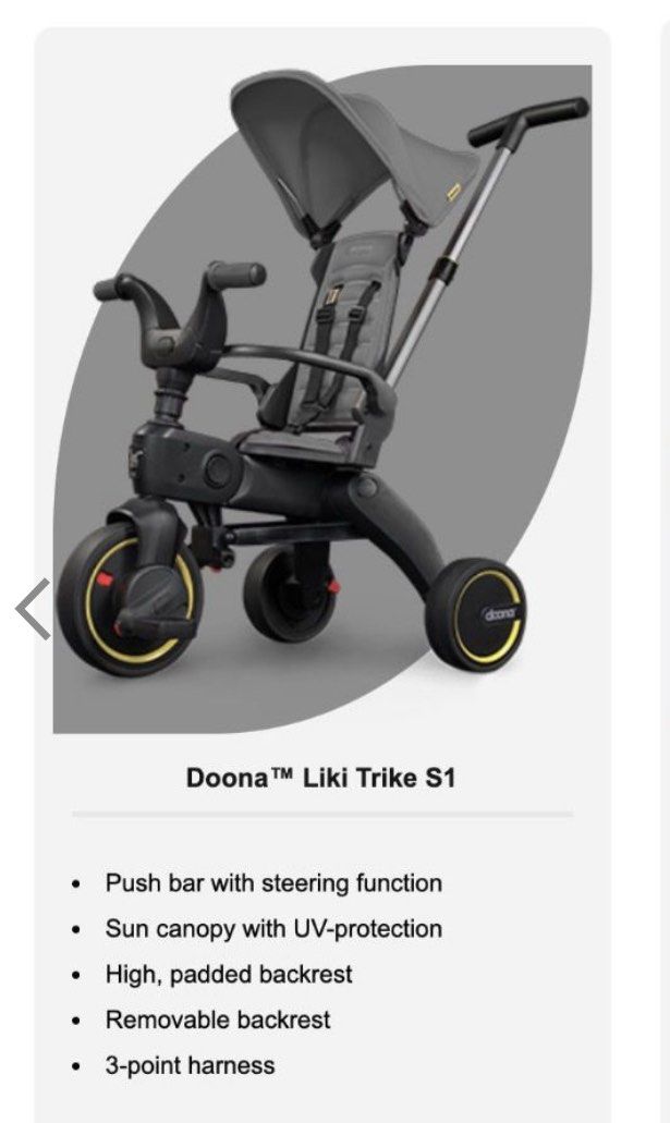 Doona S1 Liki Trike - Flame Red, Babies & Kids, Going Out, Other Babies Going Out Needs on Carousell
