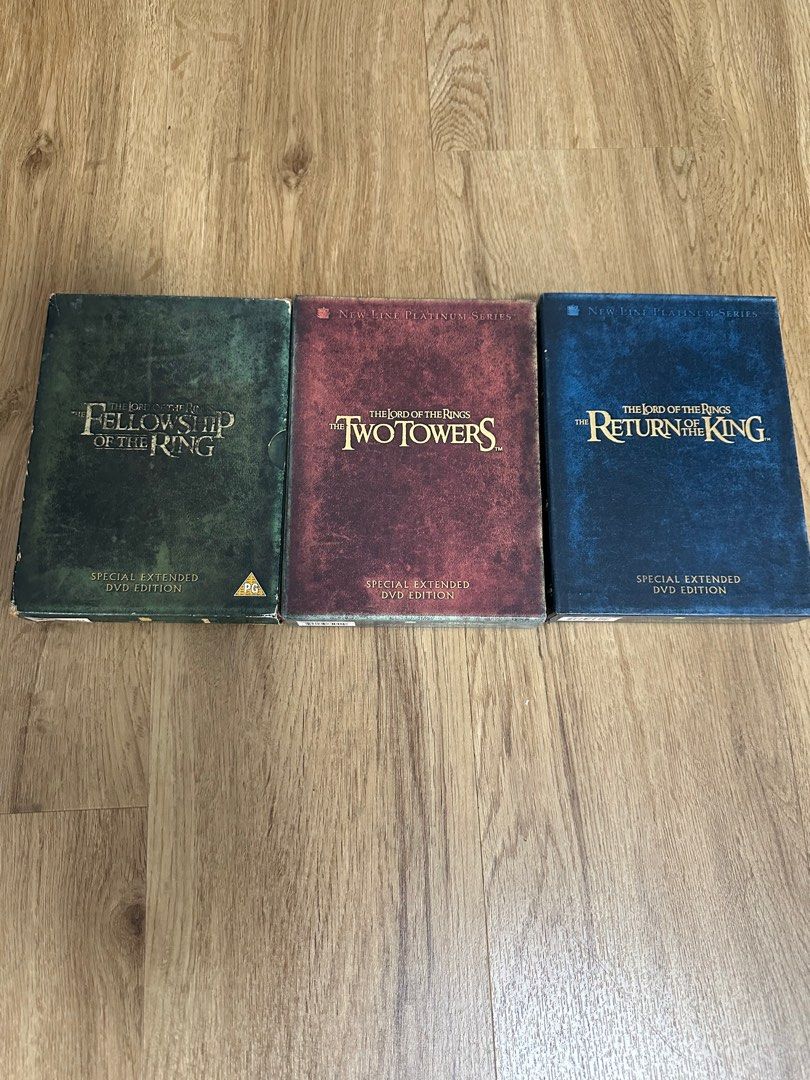 DVD Lord of the Rings - Full Trilogy set Special Extended Edition ...
