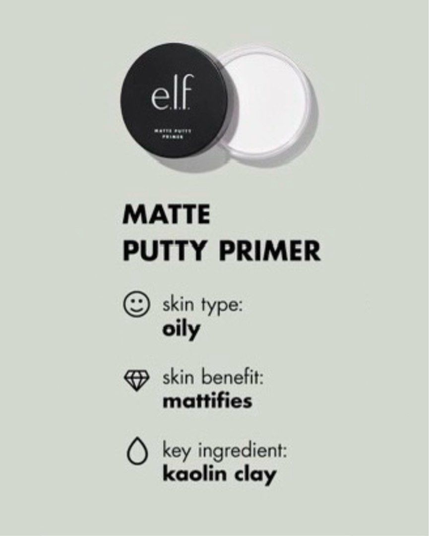 elf Mini Matte Putty Primer (4g) e.l.f., Beauty & Personal Care, Face ...