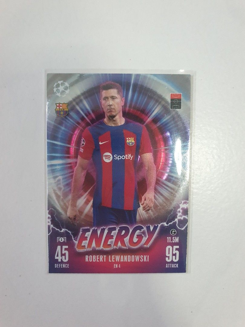ENERGY Robert Lewandowski Match Attax Card, Hobbies & Toys, Memorabilia ...