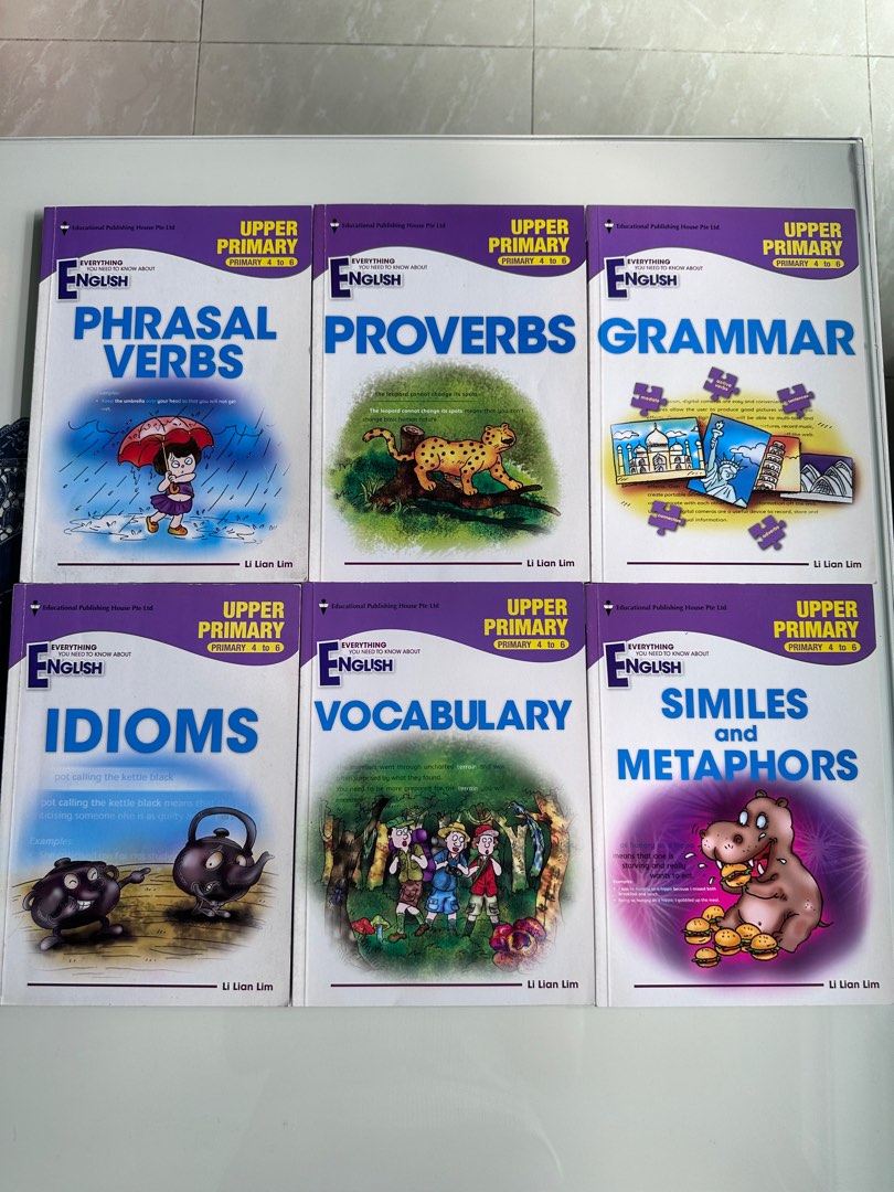 Set of 6 English Grammar Books, Hobbies & Toys, Books & Magazines ...