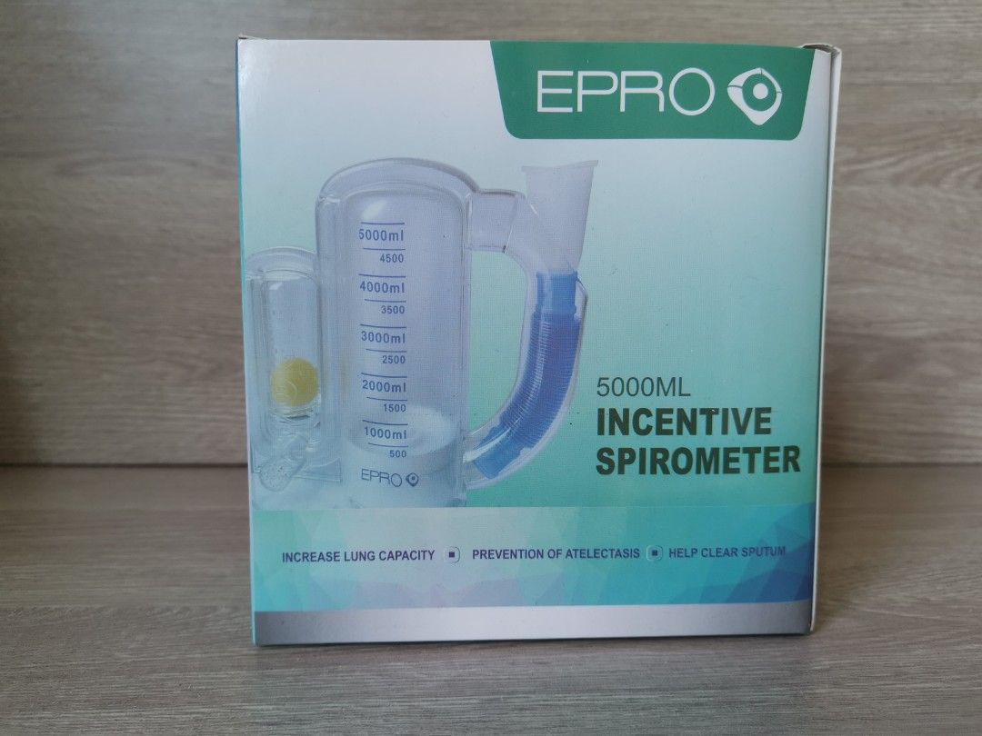 Epro 5000ml Incentive Spirometer, Health & Nutrition, Medical Supplies ...