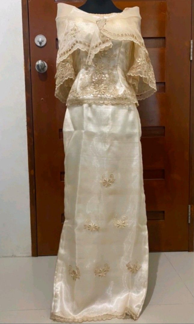 Filipiniana with alampay, Women's Fashion, Dresses & Sets, Sets or ...