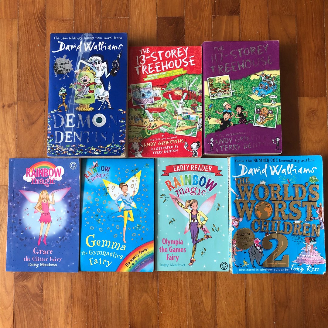 Final clearout! David Walliams Storey Treehouse Rainbow Magic story ...