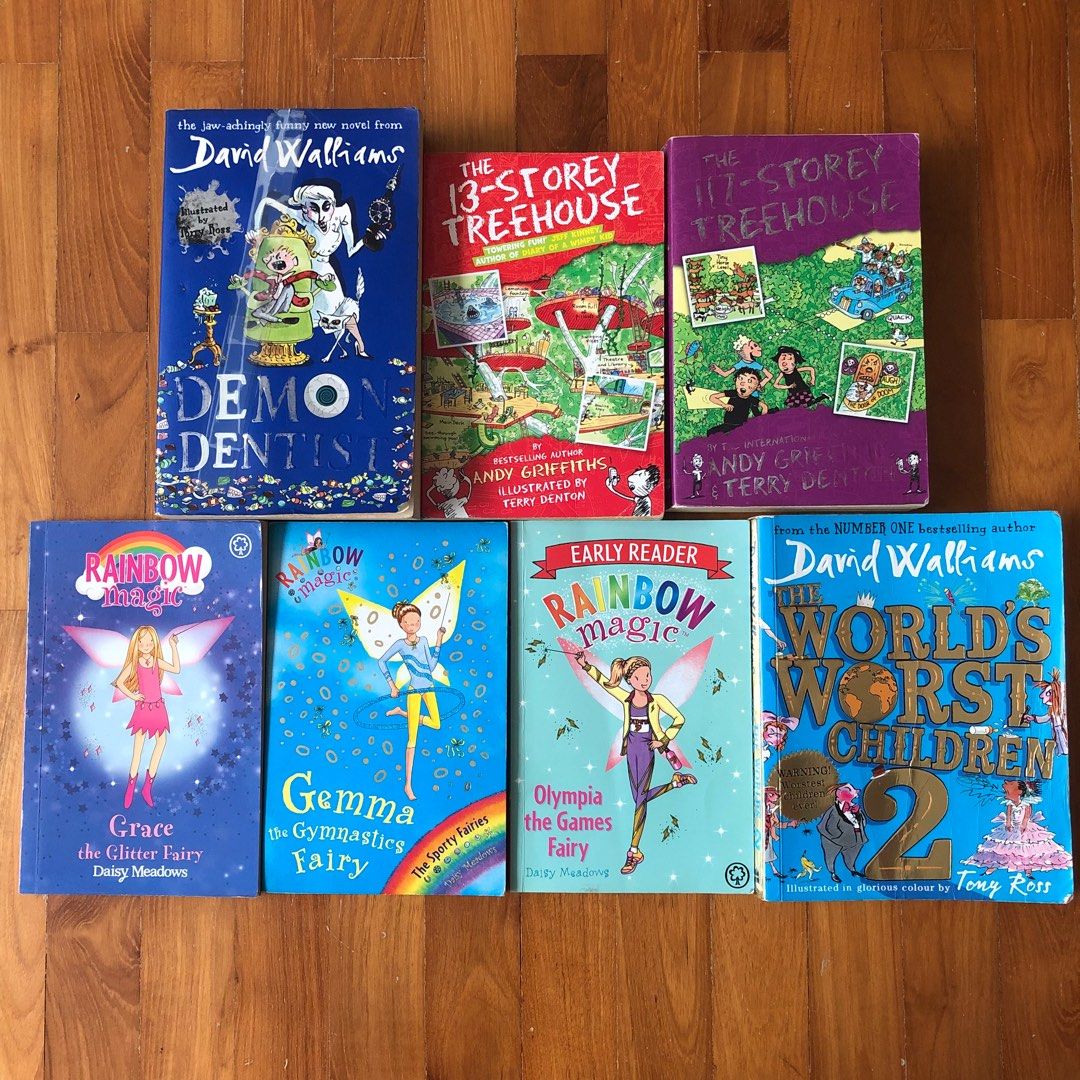 Final clearout! David Walliams Storey Treehouse Rainbow Magic story ...