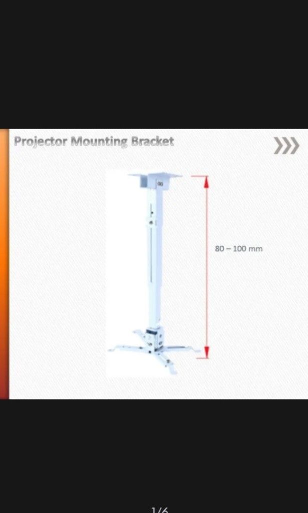 Fix mounted projector bracket up to 15 Kg , for Ceiling or Wall ...
