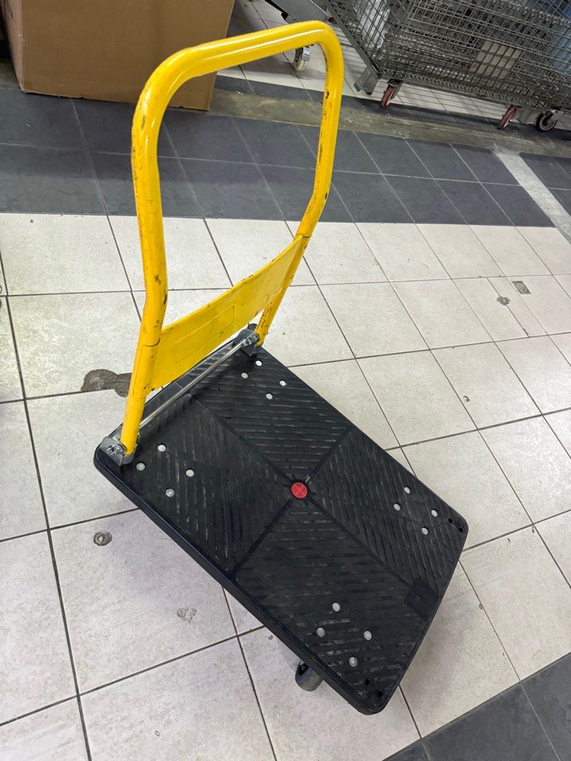 Foldable PVC Platform Hand Truck Trolley (64cm x 72cm), Furniture ...