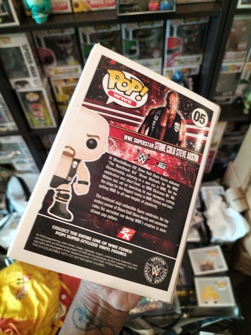 Funko Stone Cold vinyl figurine, Hobbies & Toys, Toys & Games on Carousell