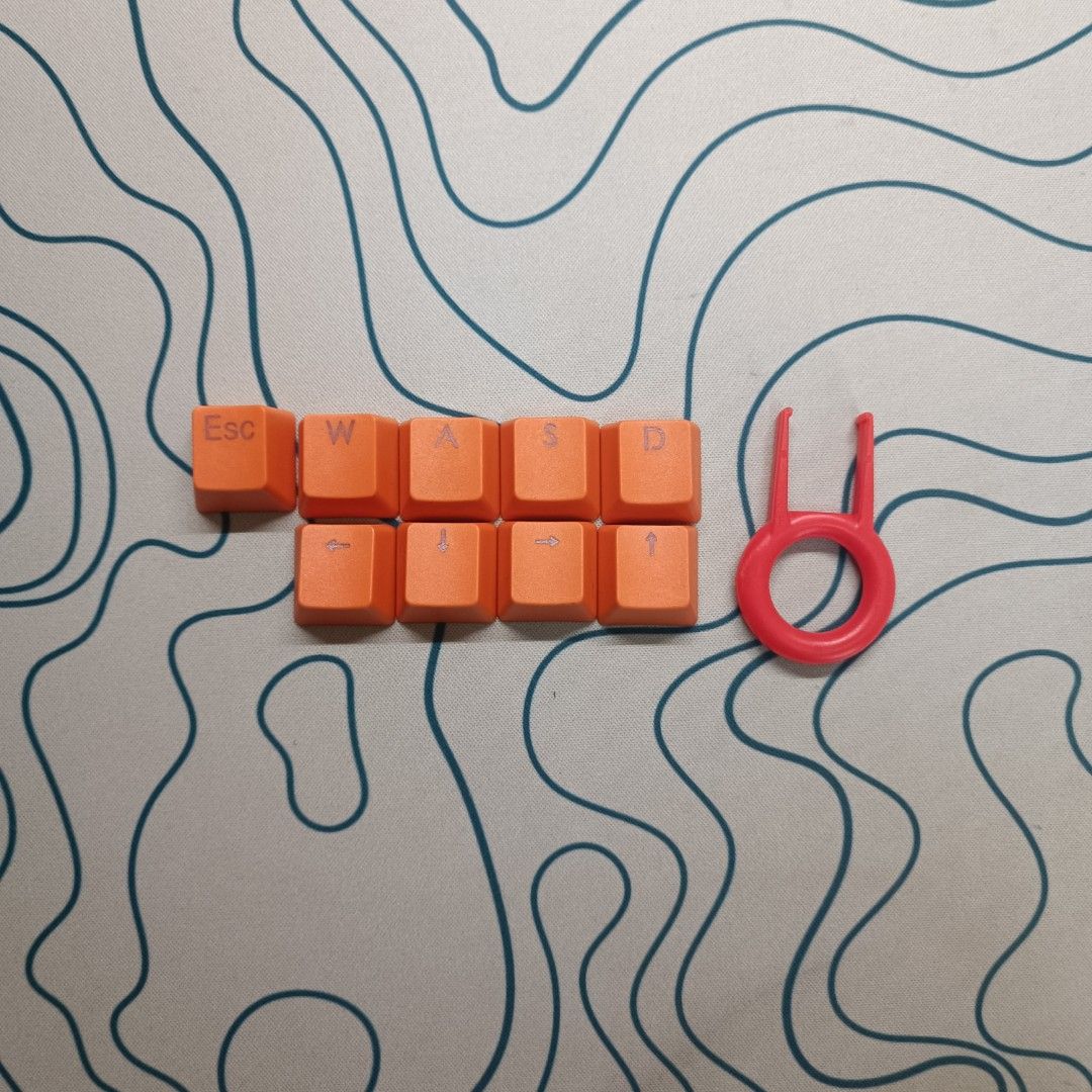 Gaming Keycaps Orange, Video Game, Aksesori di Carousell