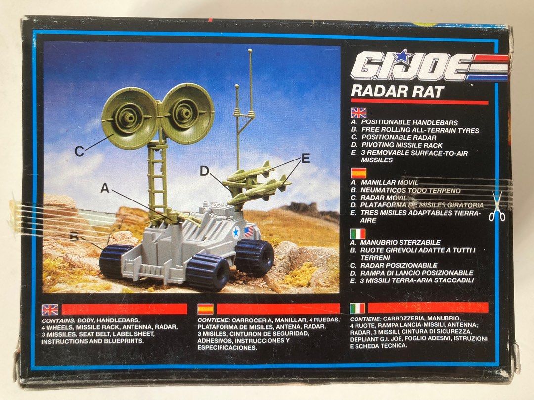 G.I.JOE Battlefield Radar Rat GI.JOE, Hobbies & Toys, Memorabilia ...