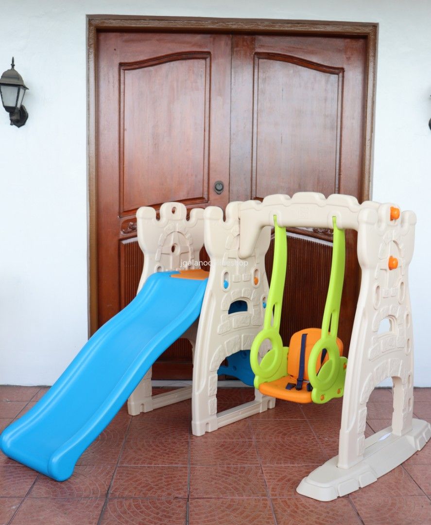 Grow'n Up Scramble 'N Slide Play Center Kiddie Slide and Swing Play ...