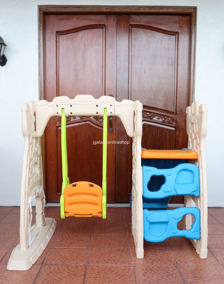 Grow'n Up Scramble 'N Slide Play Center Kiddie Slide and Swing Play ...