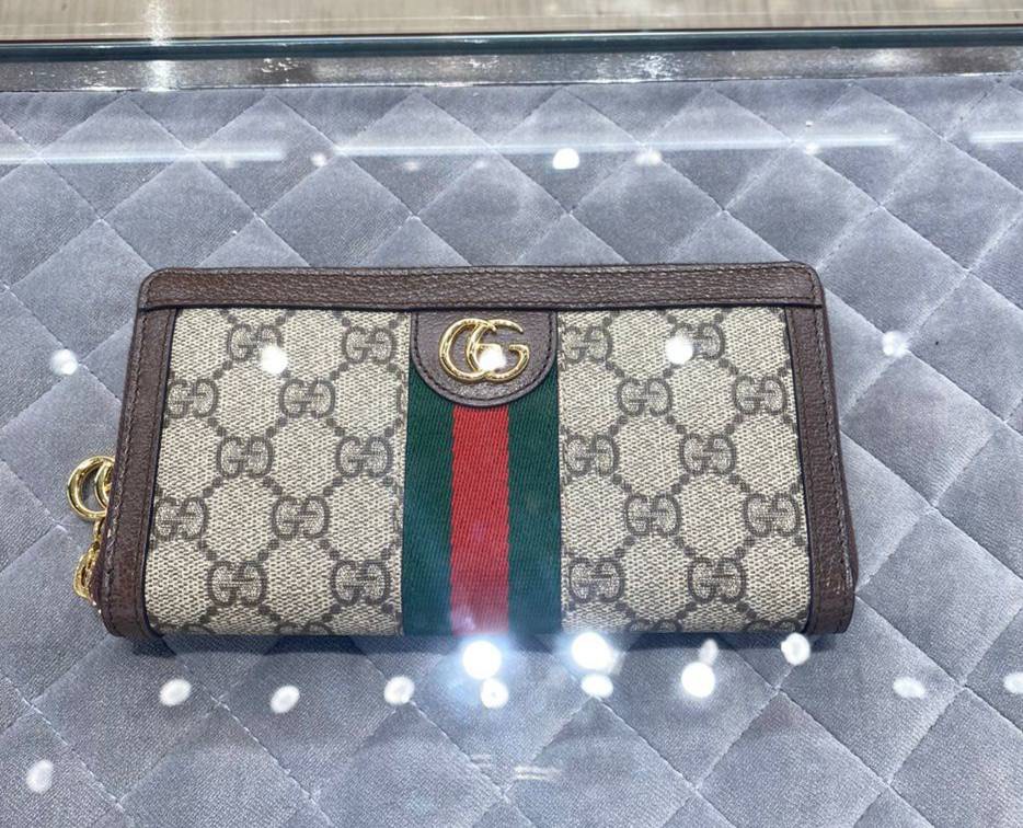Gucci Zip Around Wallet, Luxury, Bags & Wallets on Carousell