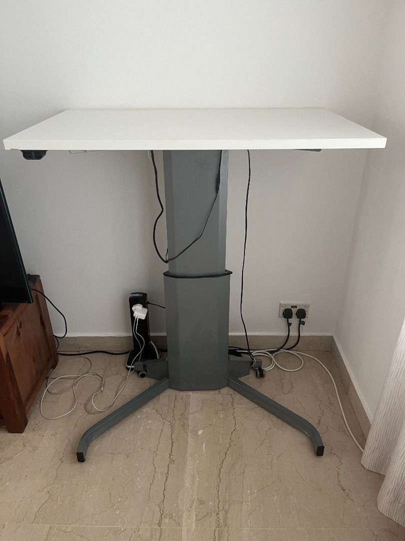 Height adjustable Ergonomic table, Furniture & Home Living, Furniture, Tables & Sets on Carousell