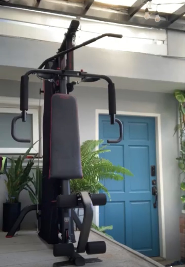 HOME GYM GUIDED WEIGHT MACHINE DECATHLON, Sports Equipment, Exercise ...