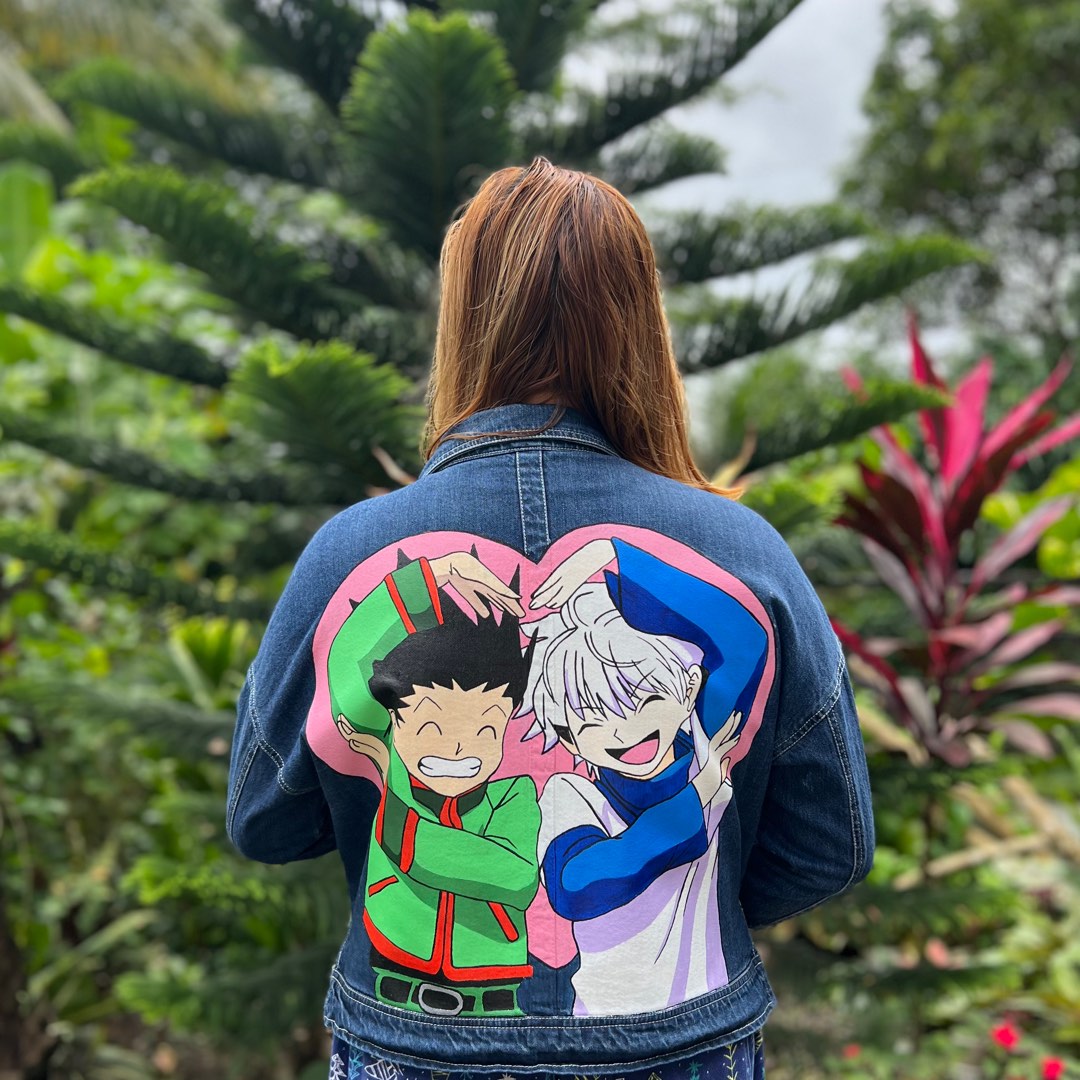 Hunter x Hunter Hand-Painted Denim Jacket, Women's Fashion, Coats ...