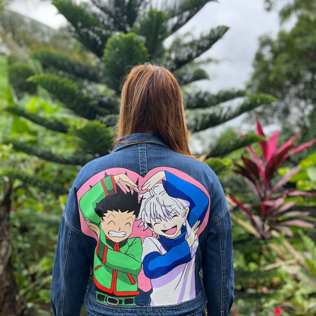 Hunter x Hunter Hand-Painted Denim Jacket, Women's Fashion, Coats ...