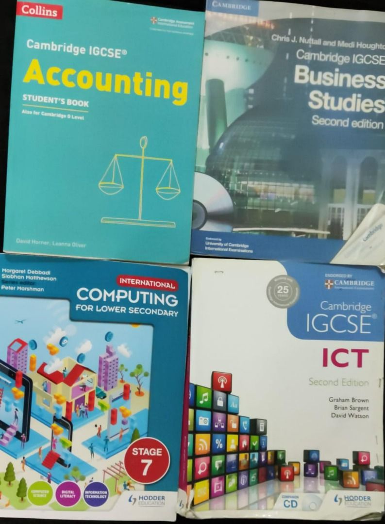 IGCSE Cambridge Year 7 English Maths Computing TextBook and Workbook ...