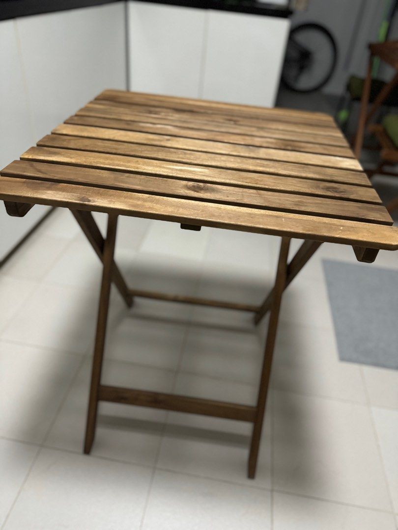 Ikea Askholmen foldable table, Furniture & Home Living, Furniture ...